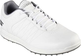 Skechers Chaussures de Golf Pivot sans Crampons pour Homme, Blanc/Gris, 10.5 Wide