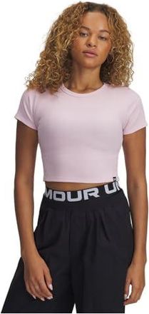 Under Armour Femmes UA Rival Rib Baby Tee-PNK XS
