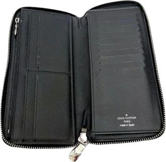 Louis Vuitton Portefeuille Zippy Vertical Monogram Eclipse doccasion - Femme - Pre-owned - Noir - Taille: ONE Size