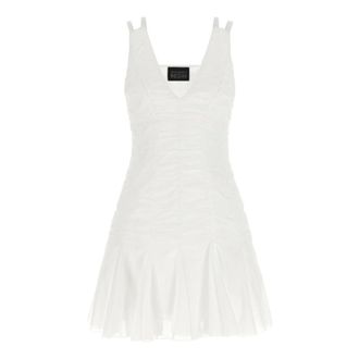 Giovanni Bedin Femme, Robes, Blanc, Taille: 36 FR Mini-robe l&eacute;g&egrave;re en coton