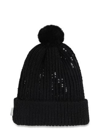 Karl Lagerfeld Z30327K_09B Knit Acrylic Winter Hat - Black