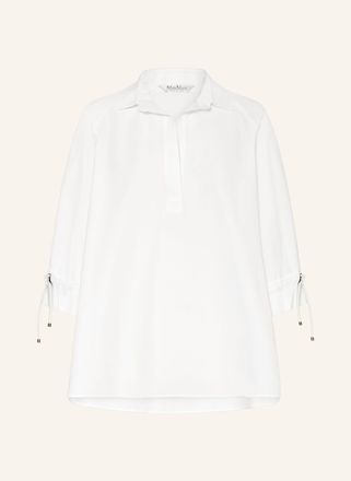 Max Mara Oversized-Blusenshirt Adorni Mit 3/4-Arm weiss