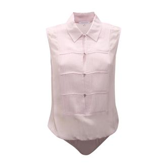 Patrizia Pepe Seashell Lilac Wo Hemd Body - - Tops - Damen - Rosa - XS