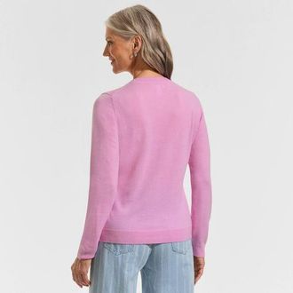 Lands End Merino-Cardigan, Damen, Gr&ouml;&szlig;e:XS petite, Pink, Wolle, by Lands End