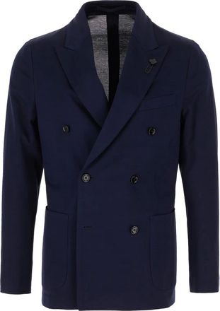 Lardini Homme, Costumes, Bleu, Taille: M Blazer crois&eacute;