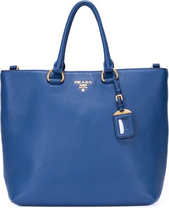 Prada Crossbody Bags - Vitello Phoenix Tote - Gr. unisize - in Blau - f&uuml;r Damen