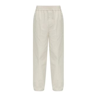 Jacquemus Miami Baumwollhose mit geradem Bein - - Trousers - Herren - Beige - W34