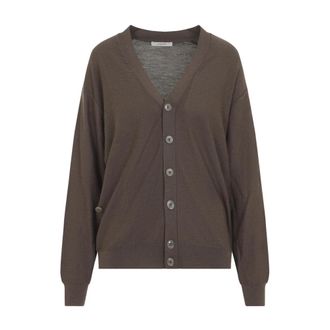 Christophe Lemaire Relaxed Twisted Cardigan - - Knitwear - Damen - Braun - M