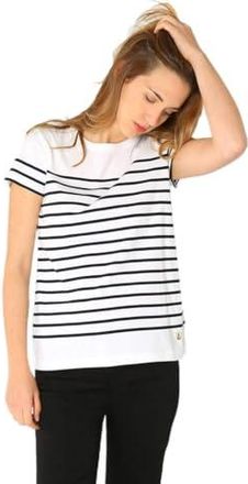 Armor Lux Marinière Etel Héritage, T-Shirt Femme, Multicolore (Bi9 Blanc/Rich Navy Bi9), 36 (Taille fabricant: 0)