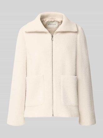 Tom Tailor Regular Fit Webpelzjacke mit Umlegekragen