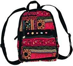 Coline Sac &agrave; dos velours - Couleur : Fushia - Taille Unique