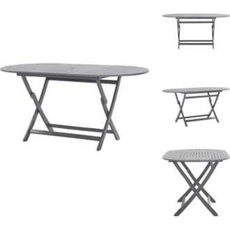 vidaXL Gartentisch Klappbar 160x85x75 cm Massivholz Akazie - Gartentisch - Holztisch - Akazienholz - Klappbarer Tisch - Esstisch