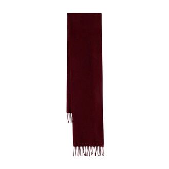 Max Mara &Eacute;charpe en laine &agrave; franges - Femme - Accessoires - Rouge - Taille: ONE Size