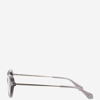 Carven Womens Oval Acetate Sunglasses Taupe