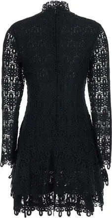 SIMKHAI Lace-Detail Mini Dress - Black
