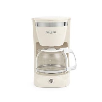 Salter Retro Filterkaffeemaschine - 1,25 L Glaskanne, f&uuml;r 10 Tassen, geeignet f&uuml;r gemahlenen Kaffee, Warmhaltefunktion bis zu 30 Minuten, herausnehmbarer Fil