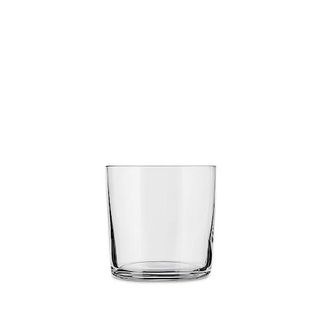 Alessi Ajm29/41 Glass Family Verre &agrave; Eau/long Drink en Verre Cristallin, Set de 4 Pi&egrave;ces, Argent&eacute;