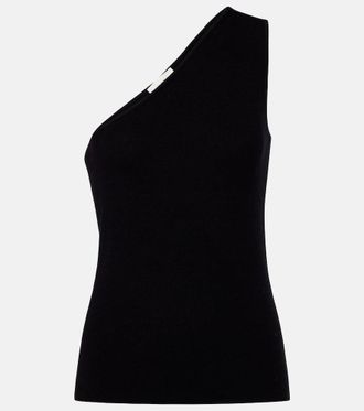 Lisa Yang One-Shoulder-Top aus Baumwolle und Kaschmir