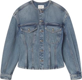 Frame Denim Femme, Vestes, Bleu, Taille: 38 FR Denim Vestes