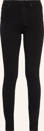 7 For All Mankind Jeans High Rise Skinny Fit schwarz