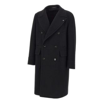 Tagliatore Sherry Coat - - Coats - Herren - Schwarzk - L
