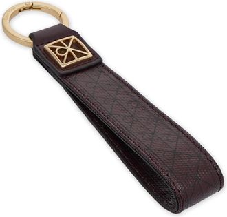 Calvin Klein Schlüsselanhänger Calvin Klein Emblem Aop Key Fob LV04F1099G Dunkelrot