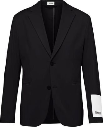 Drykorn Homme, Vestes, Noir, Taille: L Blazer ajust&eacute; &agrave; deux boutons