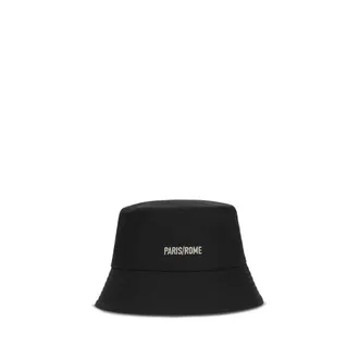 Valentino Garavani Mens Black Cotton Bucket Hat