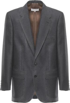 Maison Margiela Homme, Vestes, Gris, Taille: M Blazer Crois&eacute;