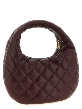 Saint Laurent Icarino Lambskin Leather Top Handle Bag - Burgundy