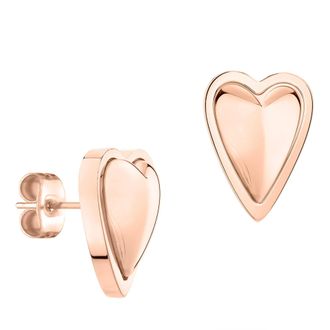 Liebeskind Liebeskind Berlin Ohrringe - Edelstahl Metal Heart - Gr. unisize - in Quarz - f&uuml;r Damen