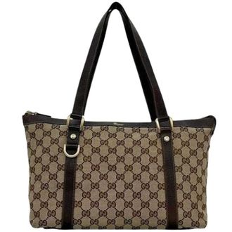 Gucci Sac cabas vintage doccasion - Femme - Pre-owned - Brun - Taille: ONE Size