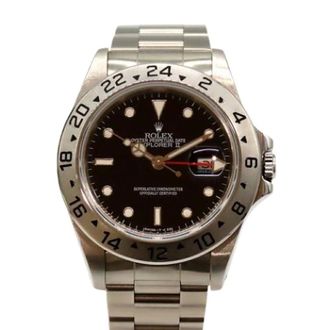 Rolex Pre-owned Acier inoxydable montres - Homme - Pre-owned - Noir - Taille: ONE Size