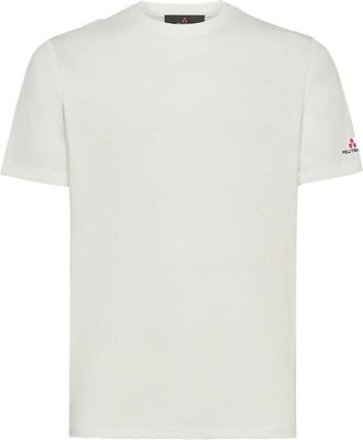 Peuterey Homme, Tops, Beige, Taille: XL T-shirt Piquet Stretch Coton & Soie