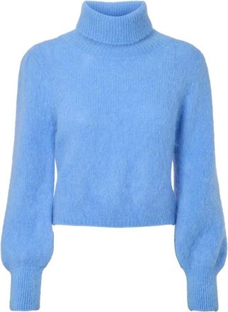 Americandreams Americandreams, Femme, Pulls, Bleu, Taille: 40 FR Piro Rollneck Long Sleeves