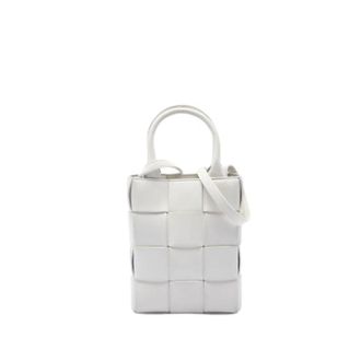 Bottega Veneta Pre-owned Leder Schultertasche - - Pre-owned - Damen - Wei&szlig; - ONE SIZE