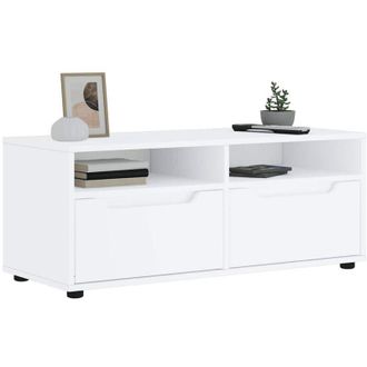 vidaXL Vidaxl - TV-Schrank visnes Wei&szlig; 100x40x38 cm Holzwerkstoff