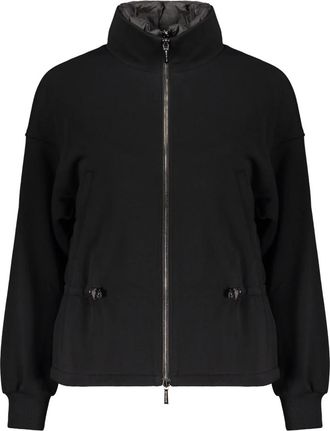 Moorer Kurze Jacke mit abnehmbarer gesteppter Weste - - Sweatshirts & Hoodies - Damen - Schwarzk - 3XS