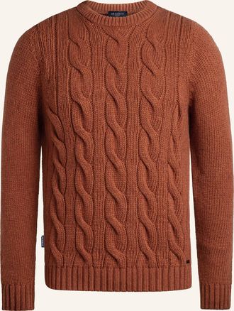 MR MARVIS Mr Marvis Pullover The Cable Knit Pullover orange