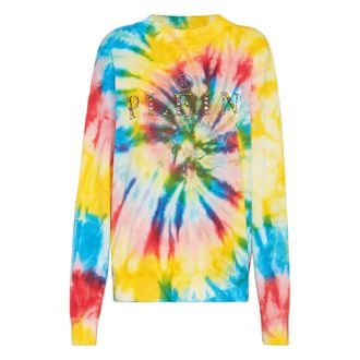 Philipp Plein Pullover Rundhals LS Tie Dye - - Knitwear - Damen - Mehrfarbig - S