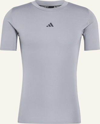 adidas T-Shirt Techfit grau