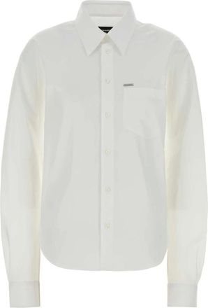 Dsquared2 Femme, Blouses et Chemises, Blanc, Taille: 38 FR Poplin Shirt