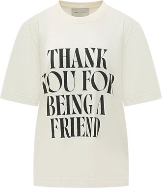 Ami Femme, Tops, Beige, Taille: 34 FR T-shirt Signature