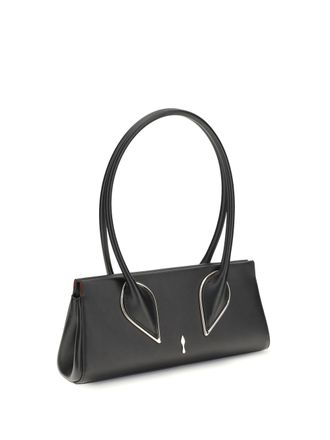Christian Louboutin Womens Venus Shoulder Bag Black Calf Leather Bos Taurus