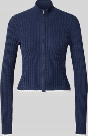 Tommy Jeans Slim Fit Strickjacke aus Viskose-Mix