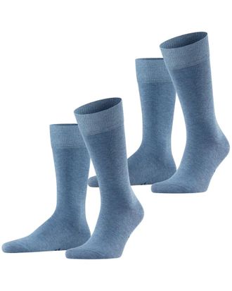 Falke 2er-Pack Socken HAPPY aus langlebiger Kompakt-Baumwolle in
