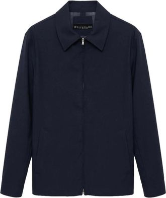 White Sand Homme, Vestes, Bleu, Taille: L Veste Zipp&eacute;e &agrave; Rayures Fines