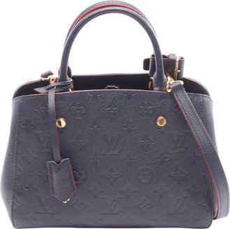 Louis Vuitton 2019 Monogram Empreinte Montaigne MM satchel - Blau