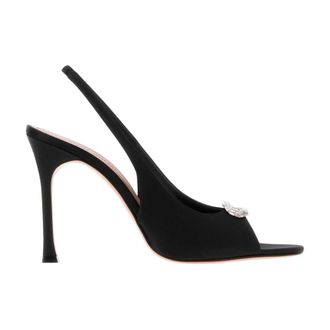 Amina Muaddi Mini Camelia Sling 105 - - Shoes - Damen - Schwarzk - 39 EU
