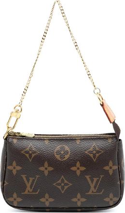 Louis Vuitton Crossbody Bags - Monogram Mini Pochette Accessoires - Gr. unisize - in Braun - f&uuml;r Damen